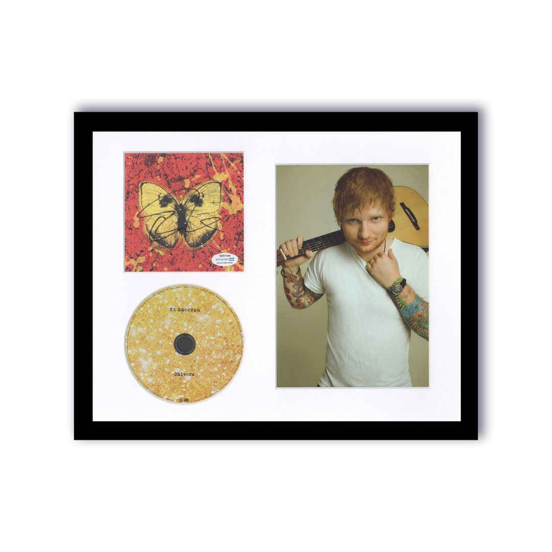 Ed Sheeran "shivers" AUTOGRAPH Signed Custom Framed 11x14 Matted ...