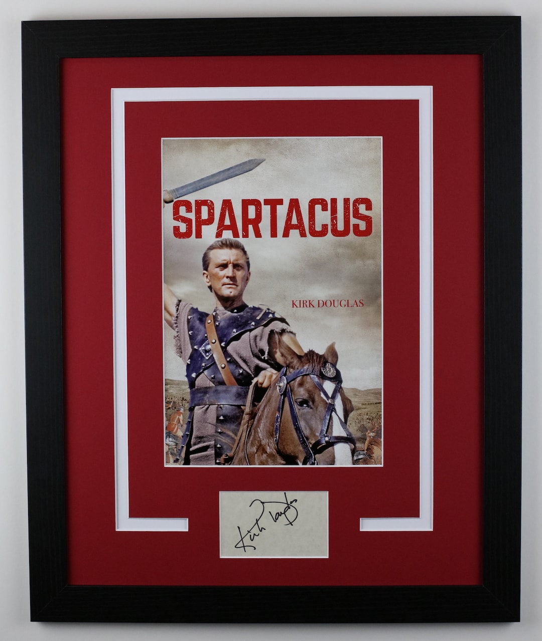 Kirk Douglas "spartacus" AUTOGRAPH Signed Photo Framed 16x20 Display - Etsy