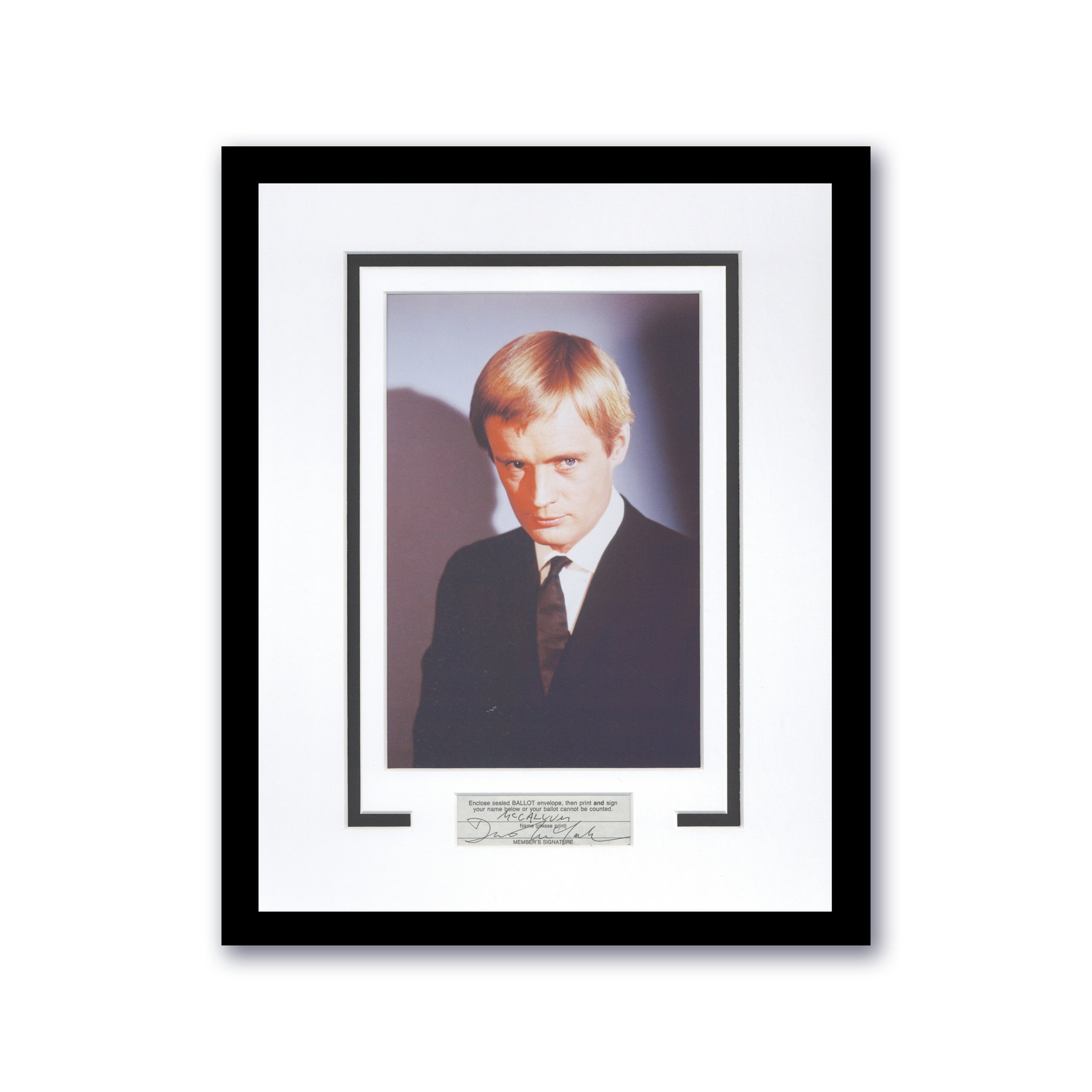 David Mccallum "the Man From U.n.c.l.e." AUTOGRAPH Signed Framed 11x14 ...