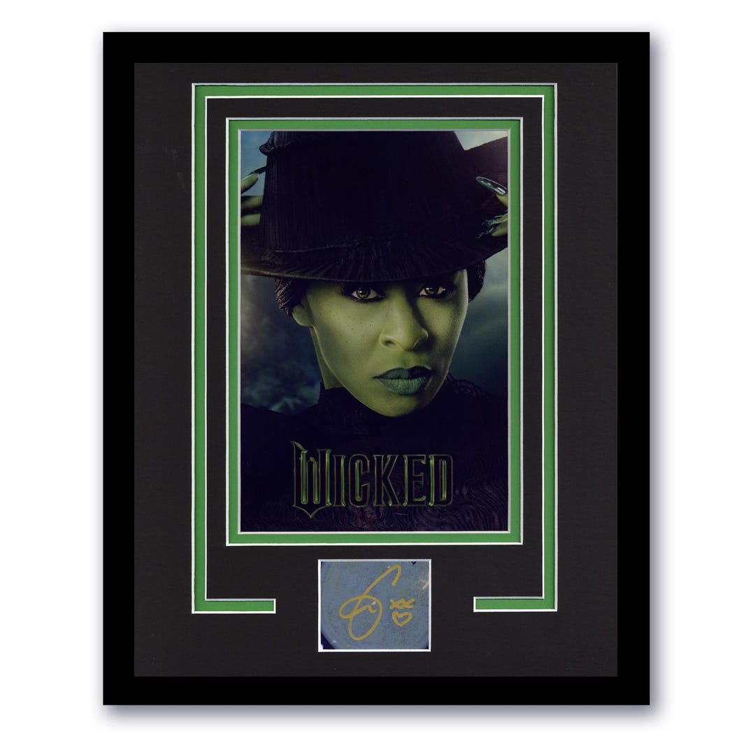 Cynthia Erivo "wicked" AUTOGRAPH Signed 'elphaba' Framed 11x14 Display ...