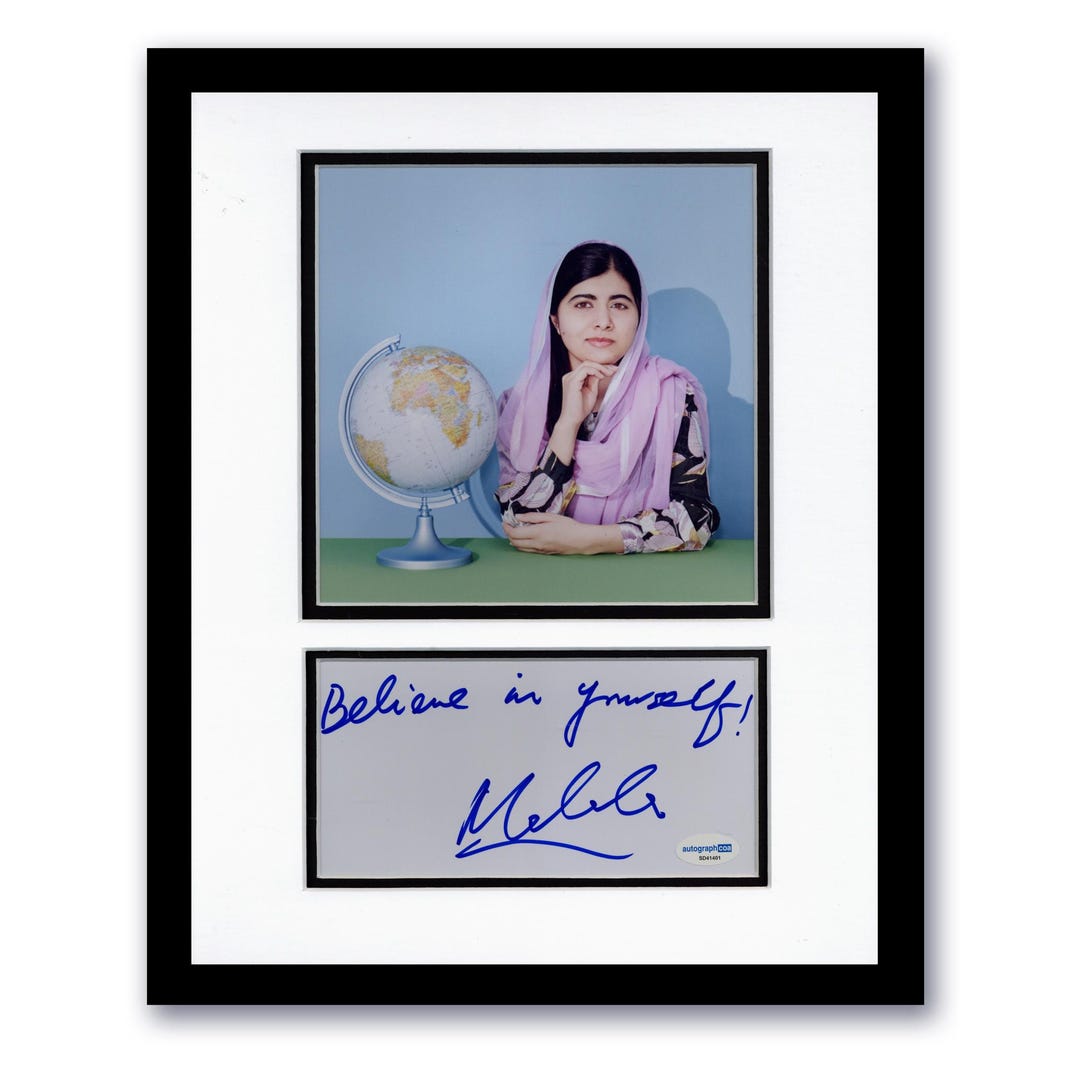 Malala Yousafzai AUTOGRAPH Signed Education Activist Framed 11x14 ...