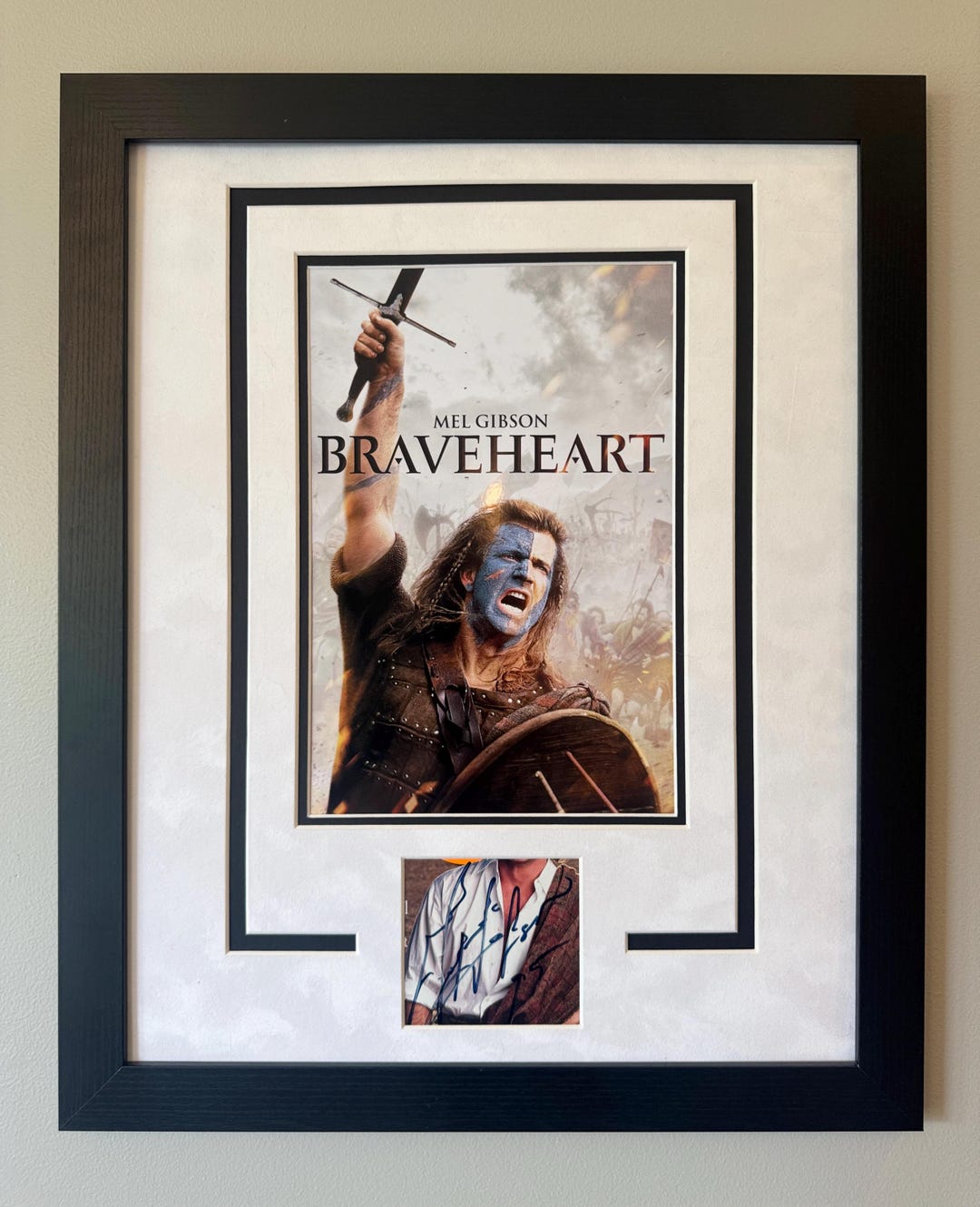 Mel Gibson "braveheart" AUTOGRAPH Signed Custom Framed 16x20 Photo ...