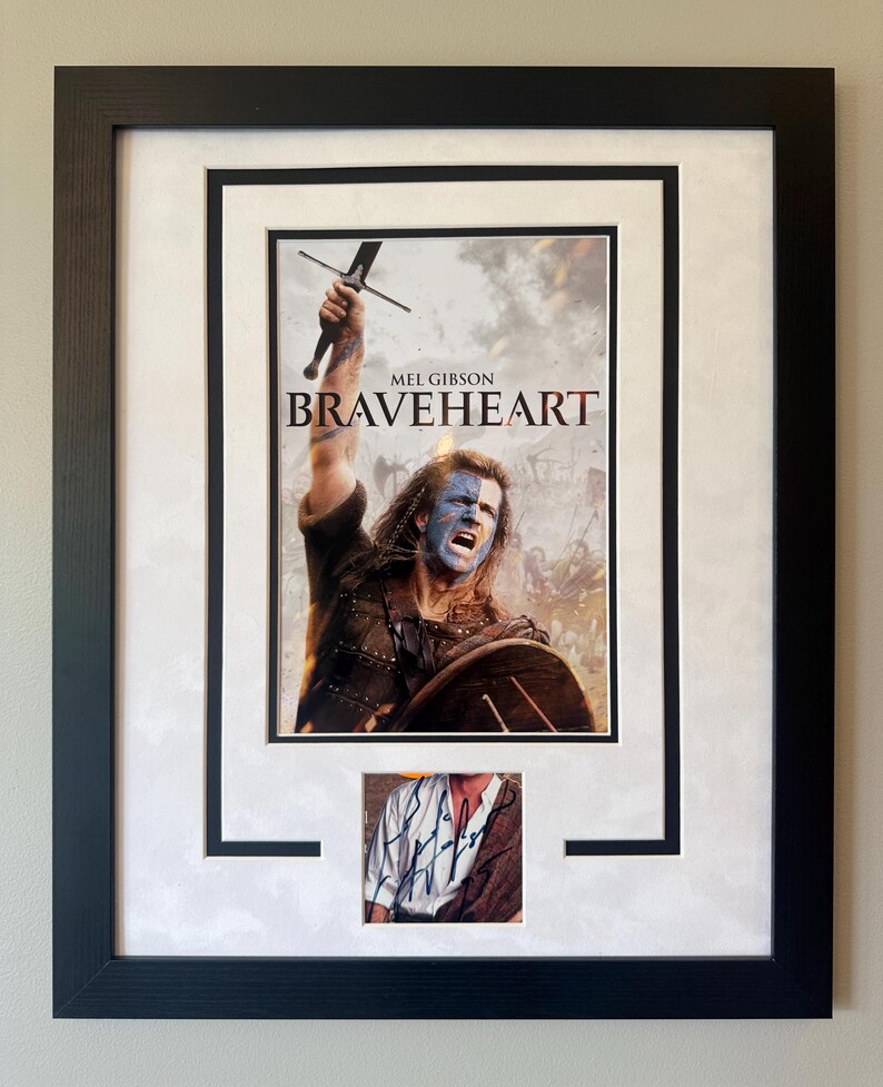 Mel Gibson "braveheart" AUTOGRAPH Signed Custom Framed 16x20 Photo ...