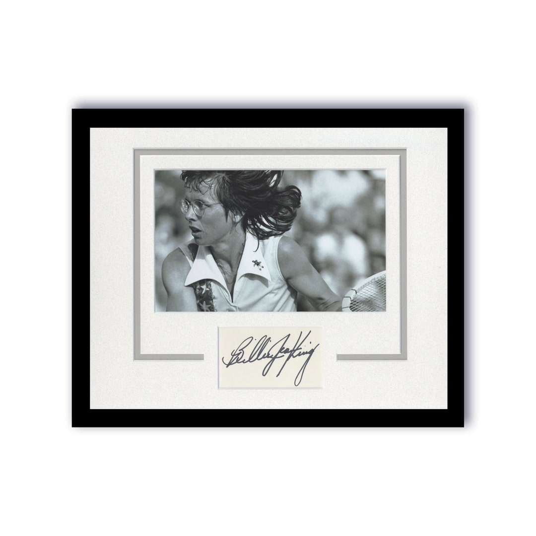 Billie Jean King AUTOGRAPH Signed Wimbledon Tennis Framed - Etsy