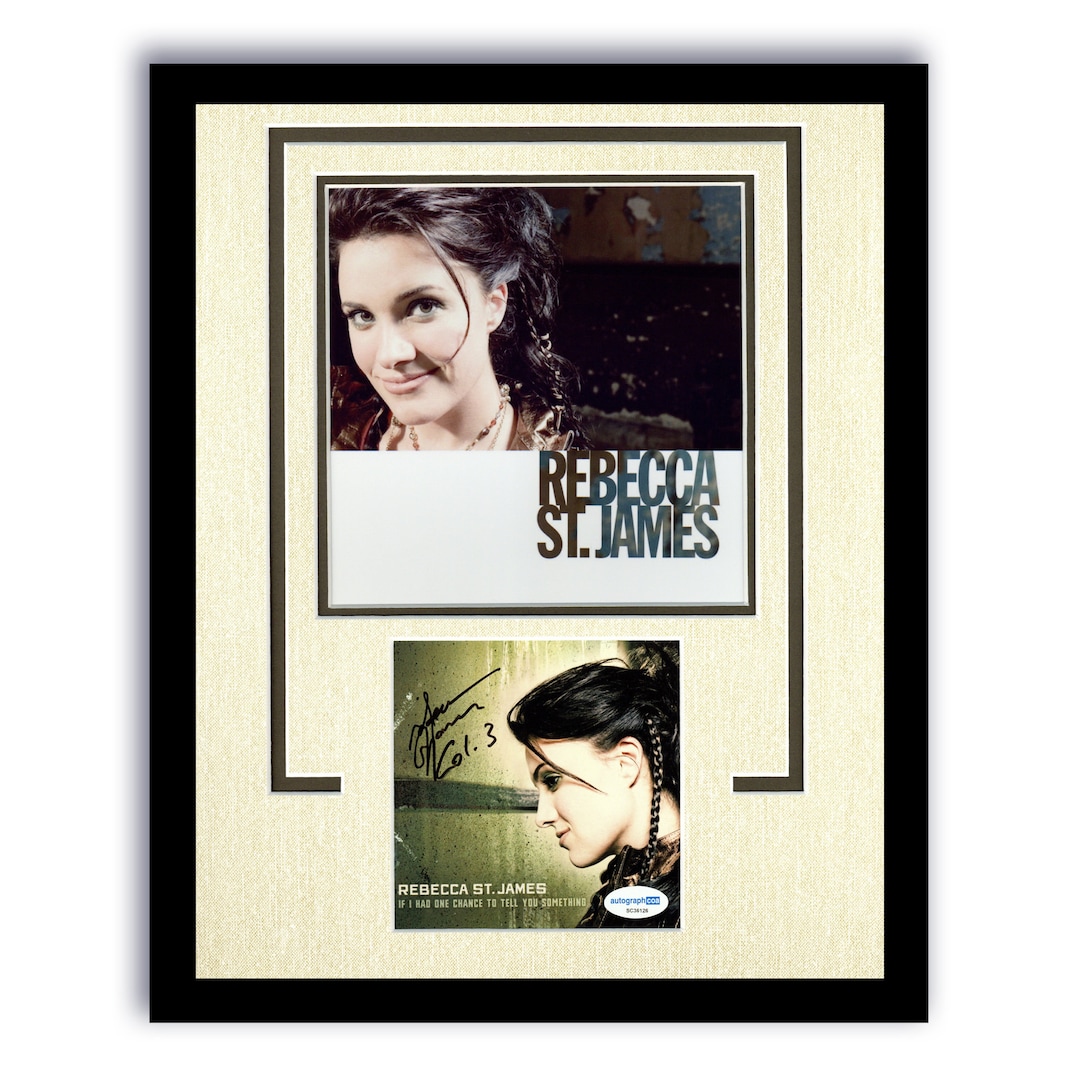 Rebecca St. James "if I Had One Chance..." AUTOGRAPH Signed Framed ...