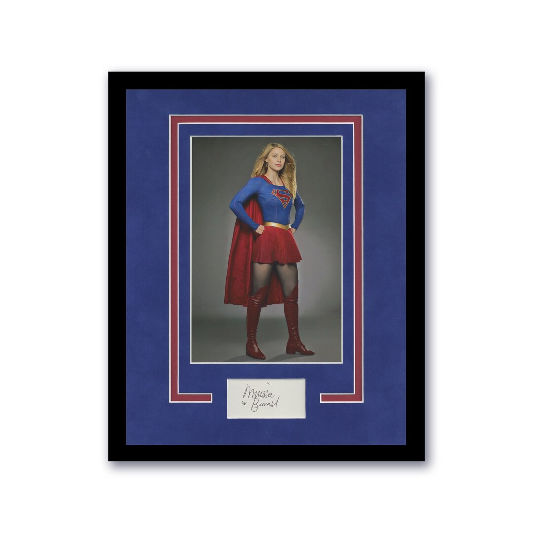 Melissa Benoist "supergirl" AUTOGRAPH Signed Custom Framed 11x14 ...