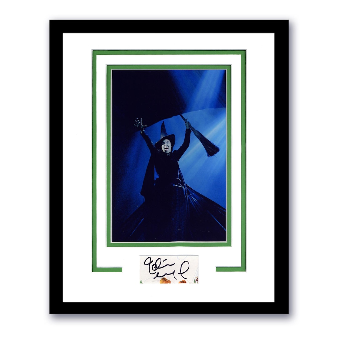 Idina Menzel "wicked" AUTOGRAPH Signed Defying Gravity Framed 11x14 ...