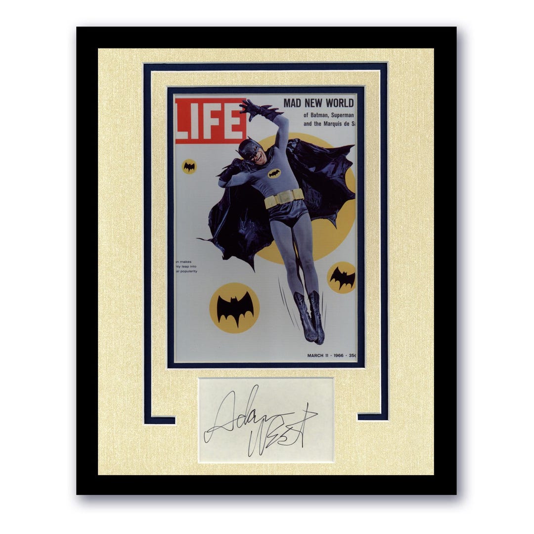 Adam West "batman" AUTOGRAPH Signed Photo Custom Framed 11x14 Display ...