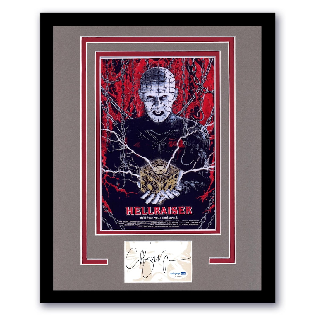 Clive Barker "hellraiser" AUTOGRAPH Signed Custom Framed 11x14 Display ...