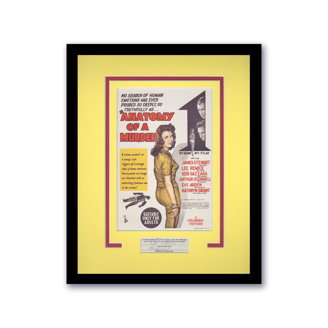 Lee Remick "anatomy of a Murder" AUTOGRAPH Signed Framed 11x14 Display ...