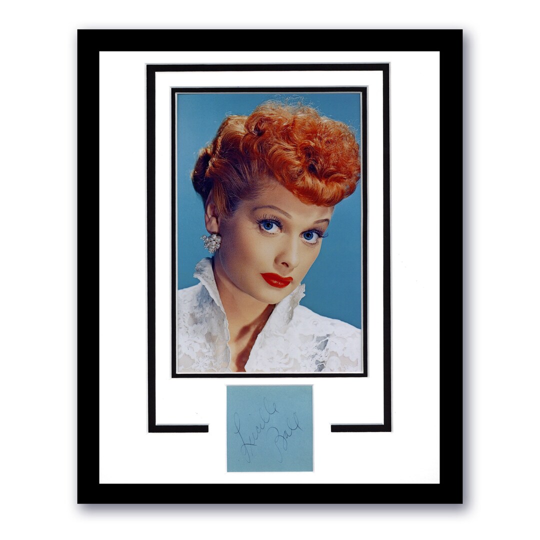 Lucille Ball "i Love Lucy" AUTOGRAPH Signed Custom Framed 11x14 Display ...