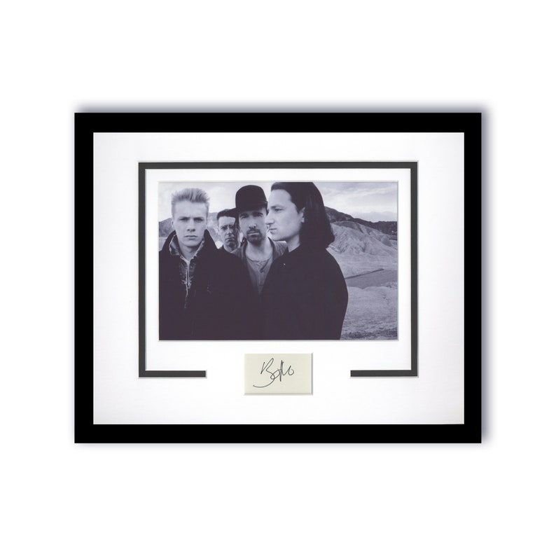 Bono U2 Autograph SIGNED 'joshua Tree' Photo Framed 11x14 Custom ...