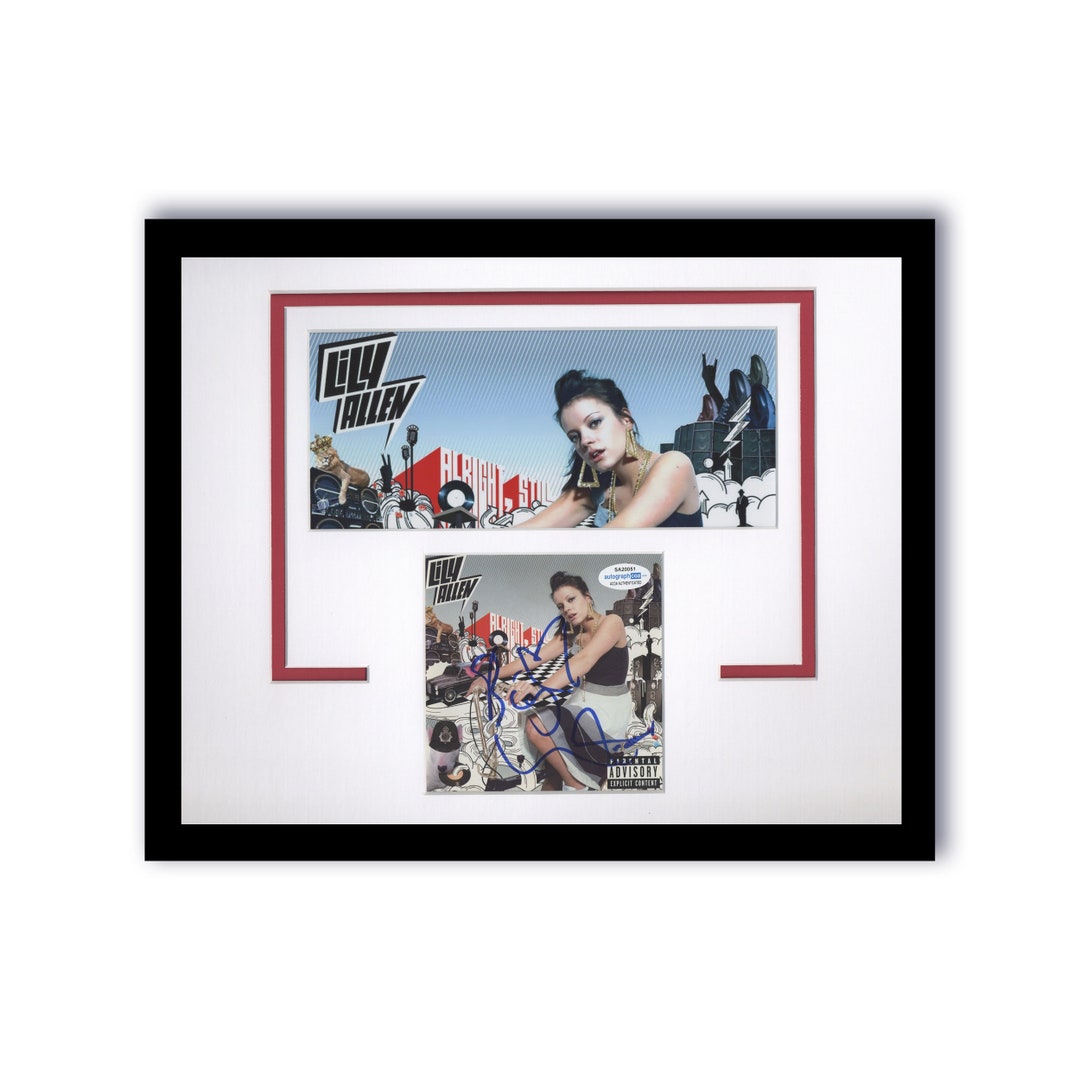 Lily Allen "alright, Still..." AUTOGRAPH Signed Custom Framed 11x14 Display - Etsy