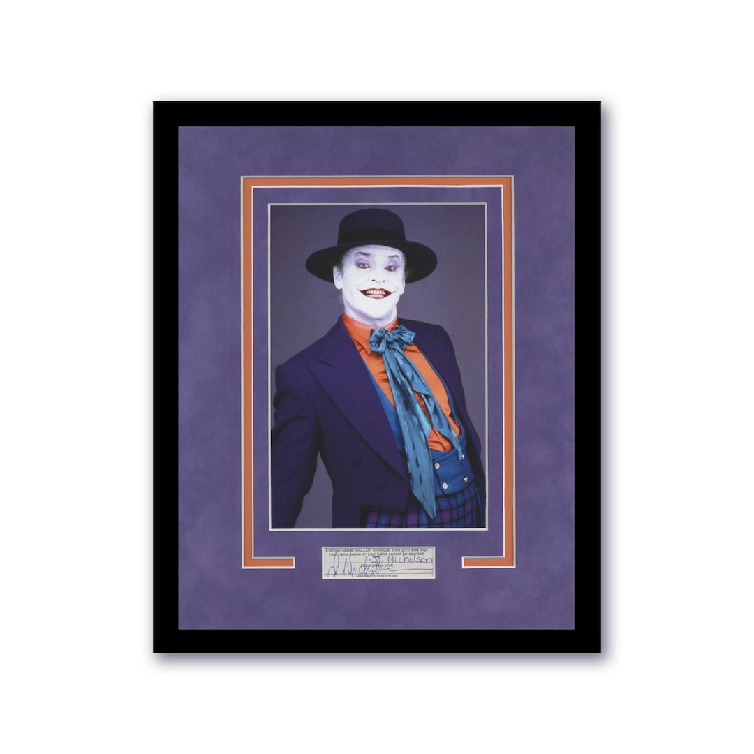 Jack Nicholson "batman" AUTOGRAPH Signed 'joker' Framed 11x14 Matte ...