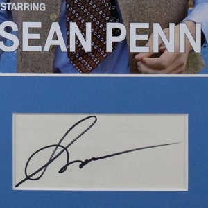 Sean Penn "milk" AUTOGRAPH Signed Photo Custom Framed 16x20 Display - Etsy