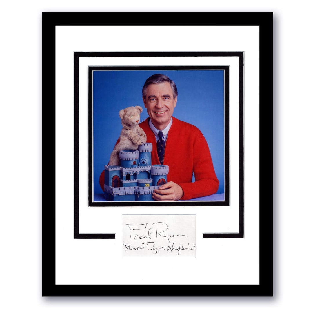 Fred Rogers "mister Rogers' Neighborhood" AUTOGRAPH Signed Custom ...