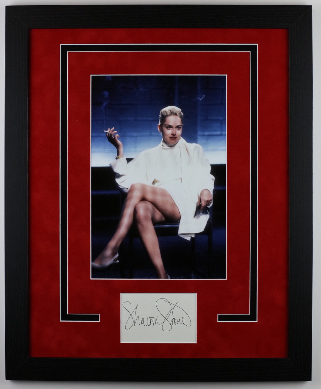 Sharon Stone "basic Instinct" AUTOGRAPH Signed Photo Framed 16x20 ...