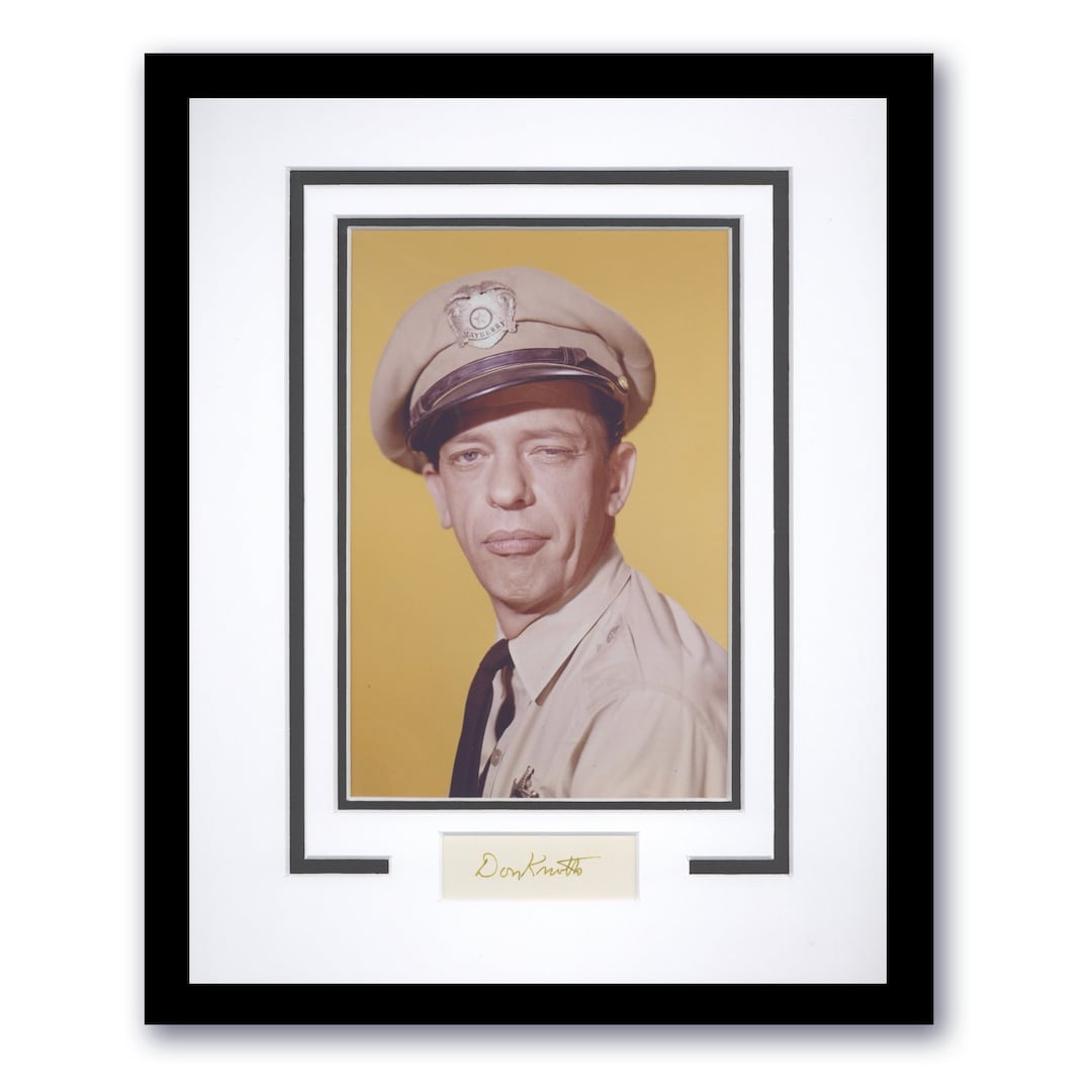 Don Knotts "the Andy Griffith Show" SIGNED 'barney Fife' Framed 11x14 ...