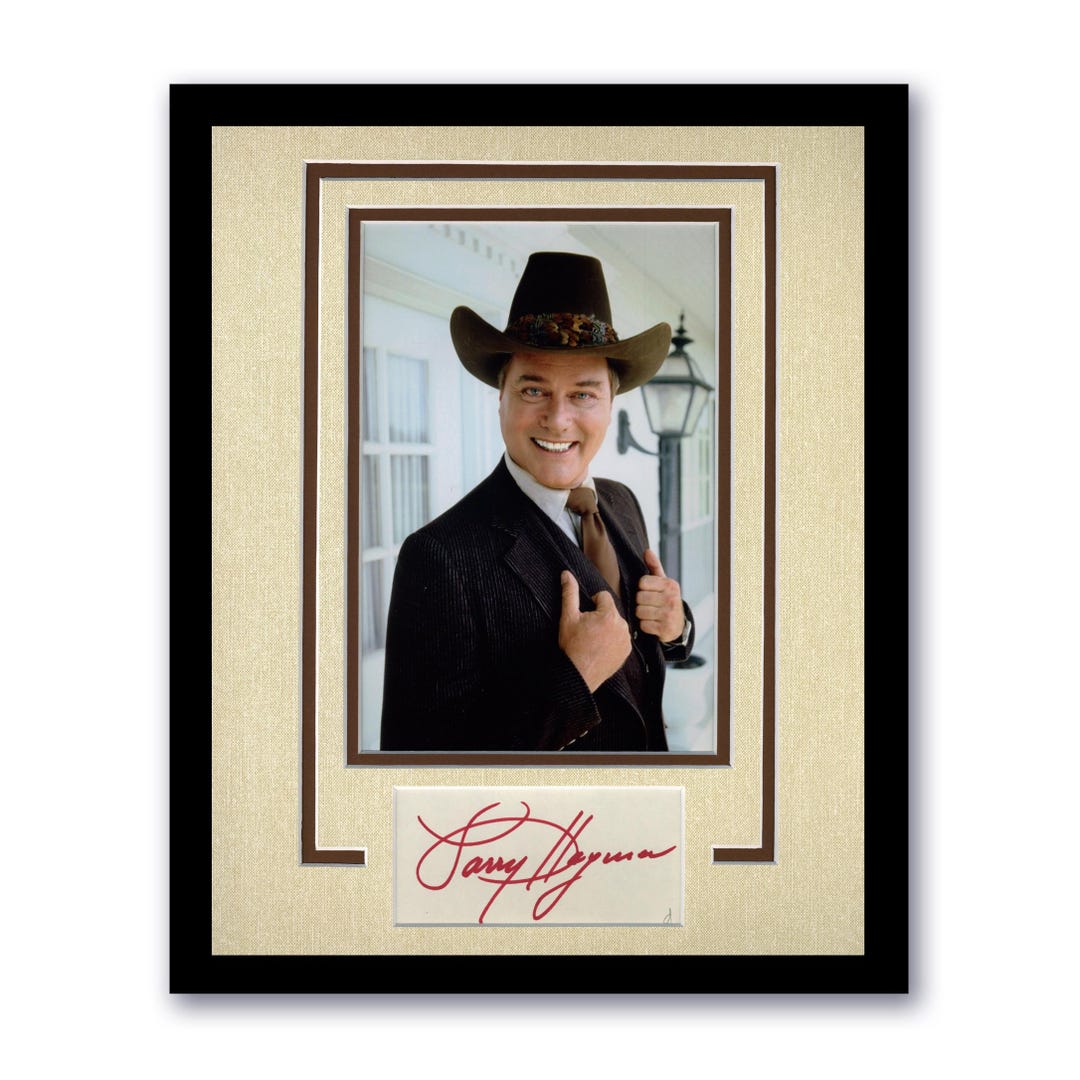 Larry Hagman "dallas" AUTOGRAPH Signed Custom 'JR Ewing' 11x14 Display ...