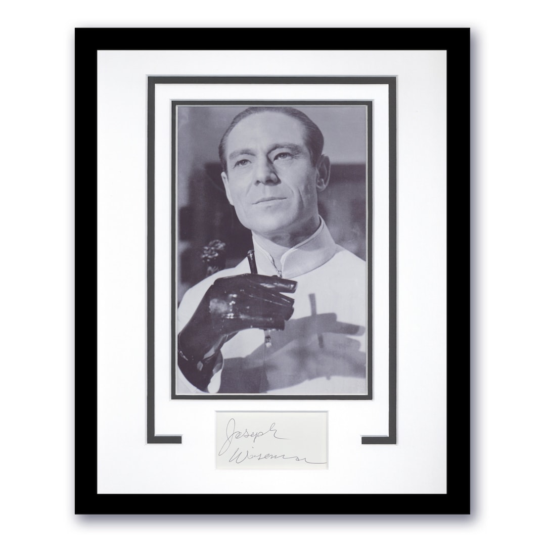 Joseph Wiseman "dr. No" AUTOGRAPH Signed James Bond Photo Framed 11x14 ...