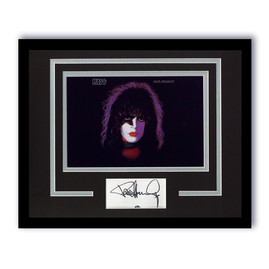 Paul Stanley "kiss" Autograph SIGNED Photo Custom Framed 11x14 Display ...