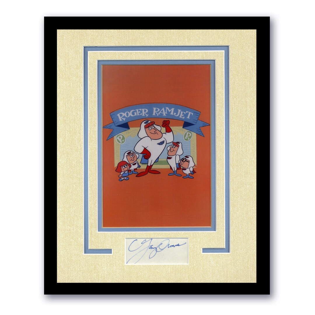 Gary Owens "roger Ramjet" Voice Actor AUTOGRAPH Signed Framed 11x14 ...