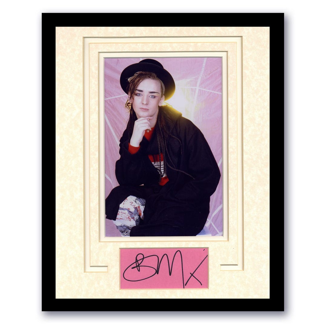 Boy George "culture Club" AUTOGRAPH Signed Custom Framed 11x14 Display ...