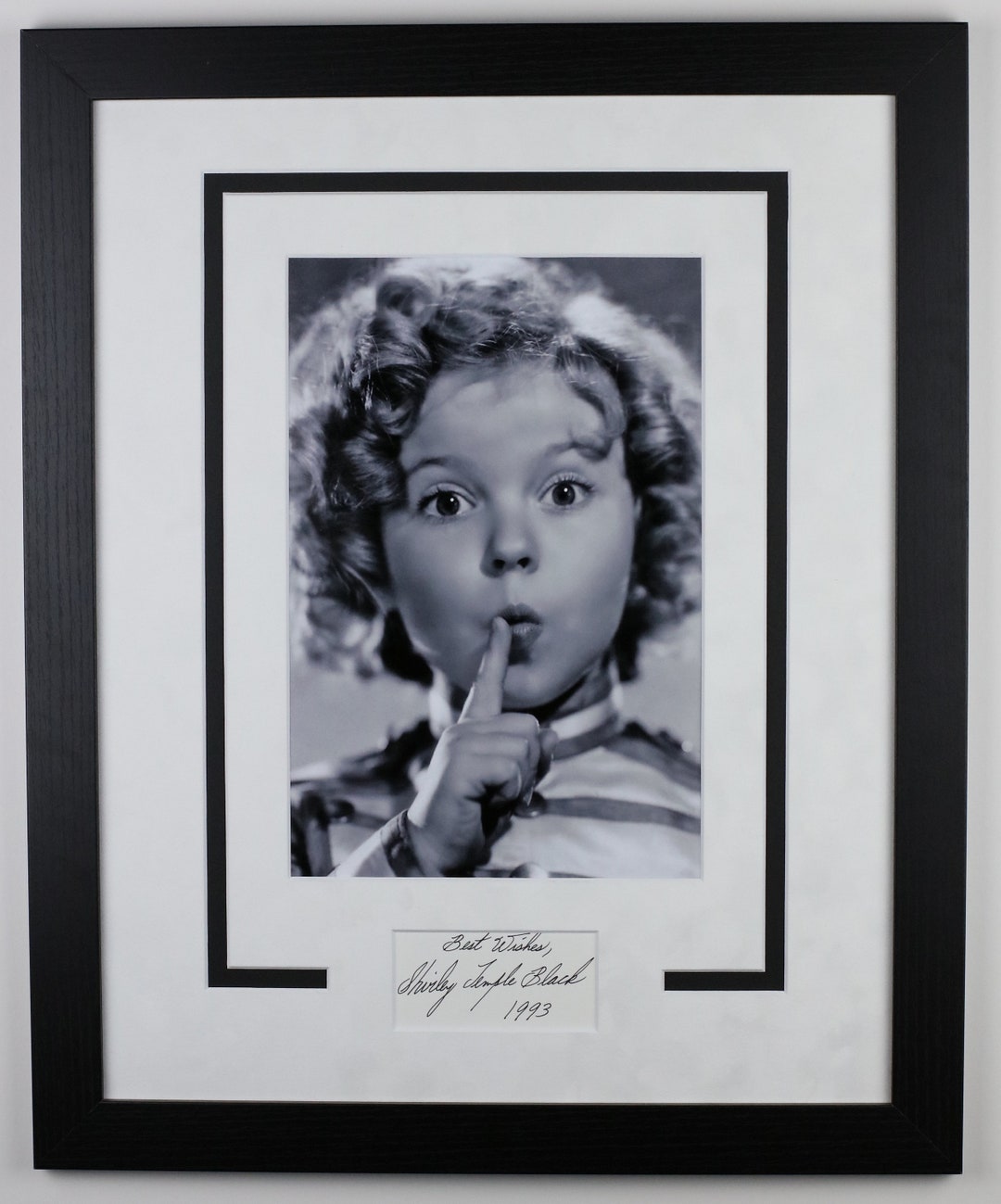 Shirley Temple "curly Top" AUTOGRAPH Signed Custom Framed 16x20 Display ...