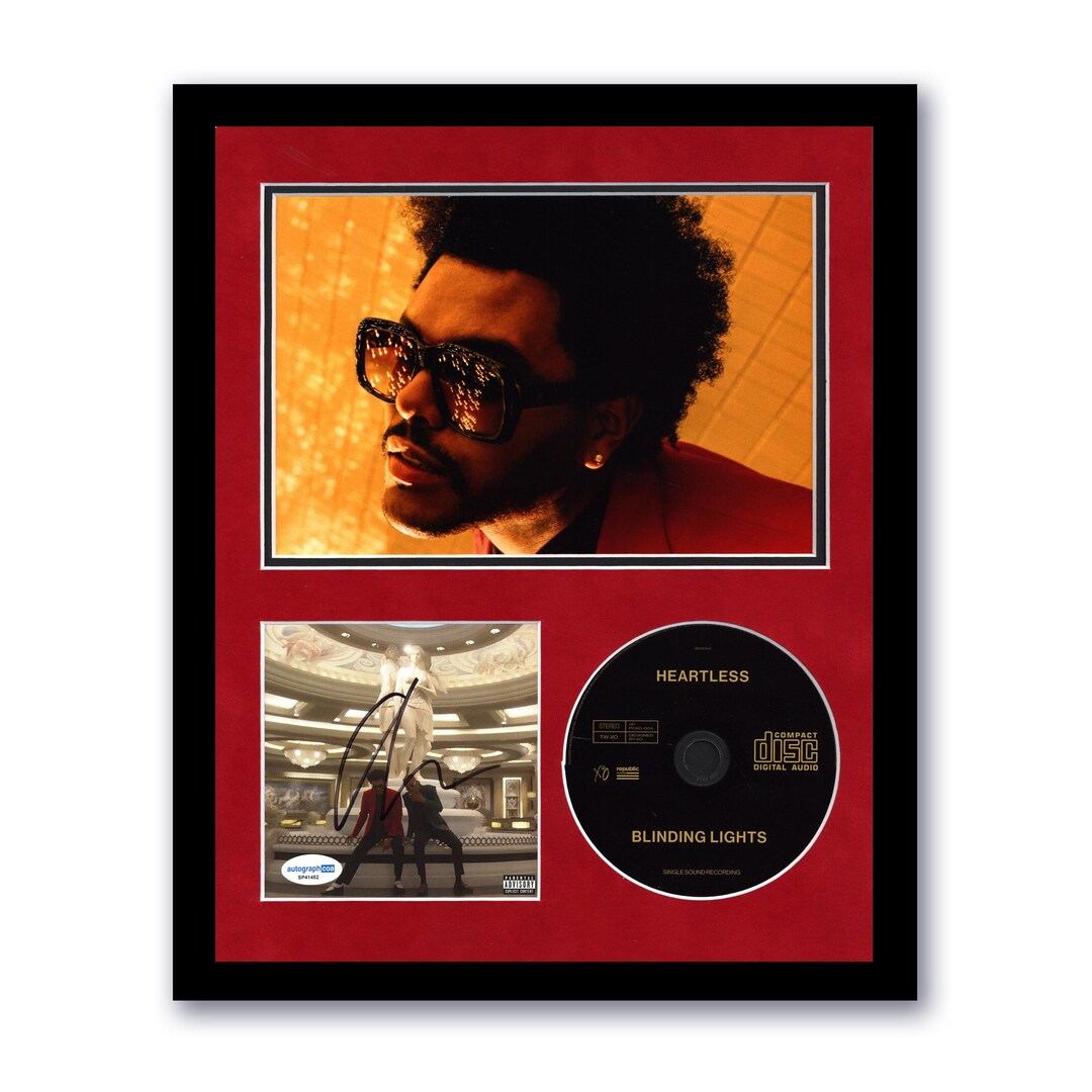 The Weeknd "blinding Lights" AUTOGRAPH Signed Photo Framed 11x14 CD ...