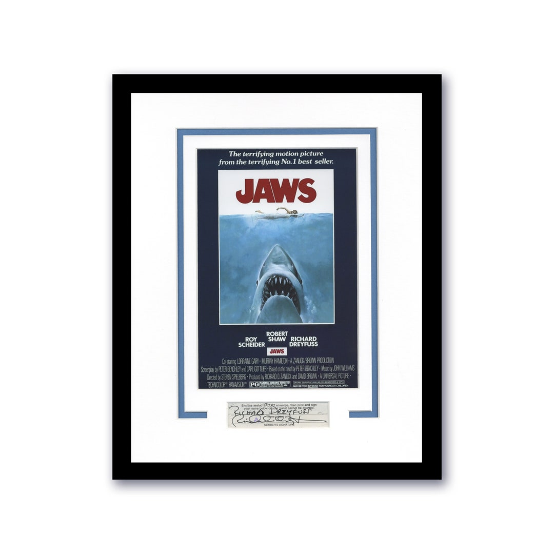 Richard Dreyfuss "jaws" AUTOGRAPH Signed Custom Framed 11x14 Matted ...
