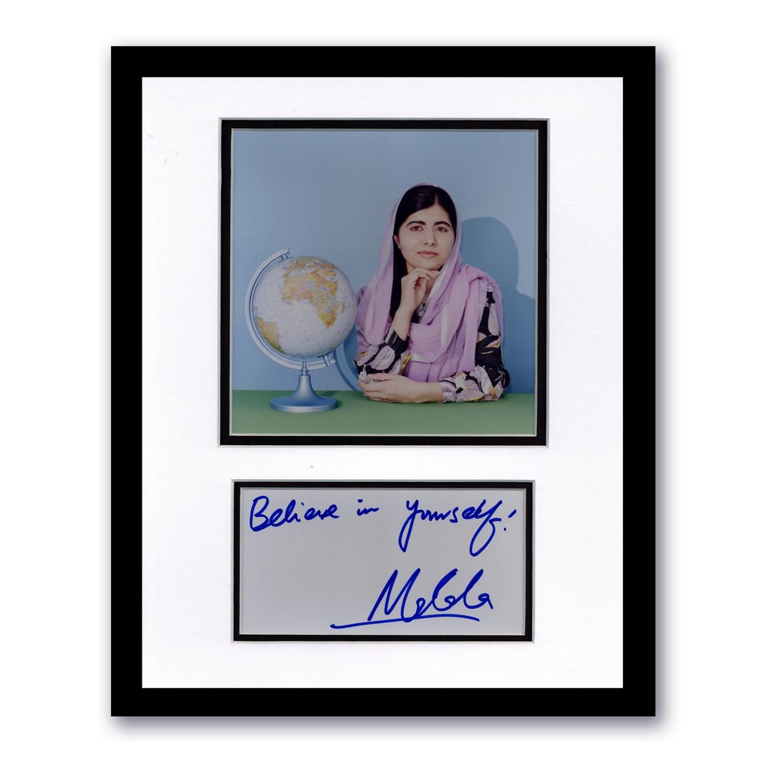 Malala Yousafzai AUTOGRAPH Signed Education Activist Framed 11x14 ...