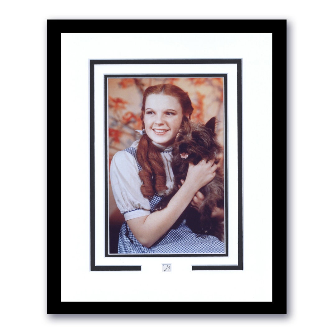 Judy Garland "the Wizard of Oz" AUTOGRAPH Signed Initials Framed 11x14 ...