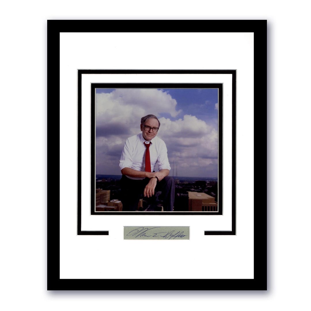 Warren Buffett AUTOGRAPH Signed Berkshire Hathaway CEO Framed 11x14 ...