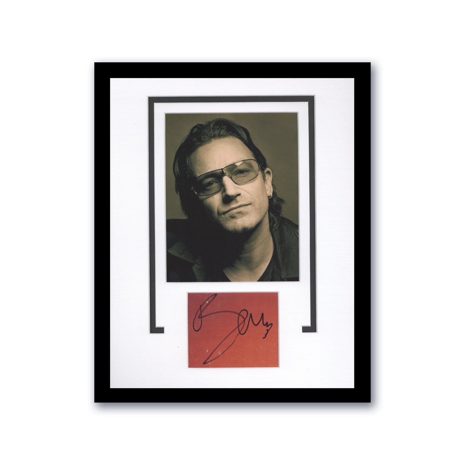 Bono U2 Autograph SIGNED Photo Custom Framed 11x14 Matted Display - Etsy