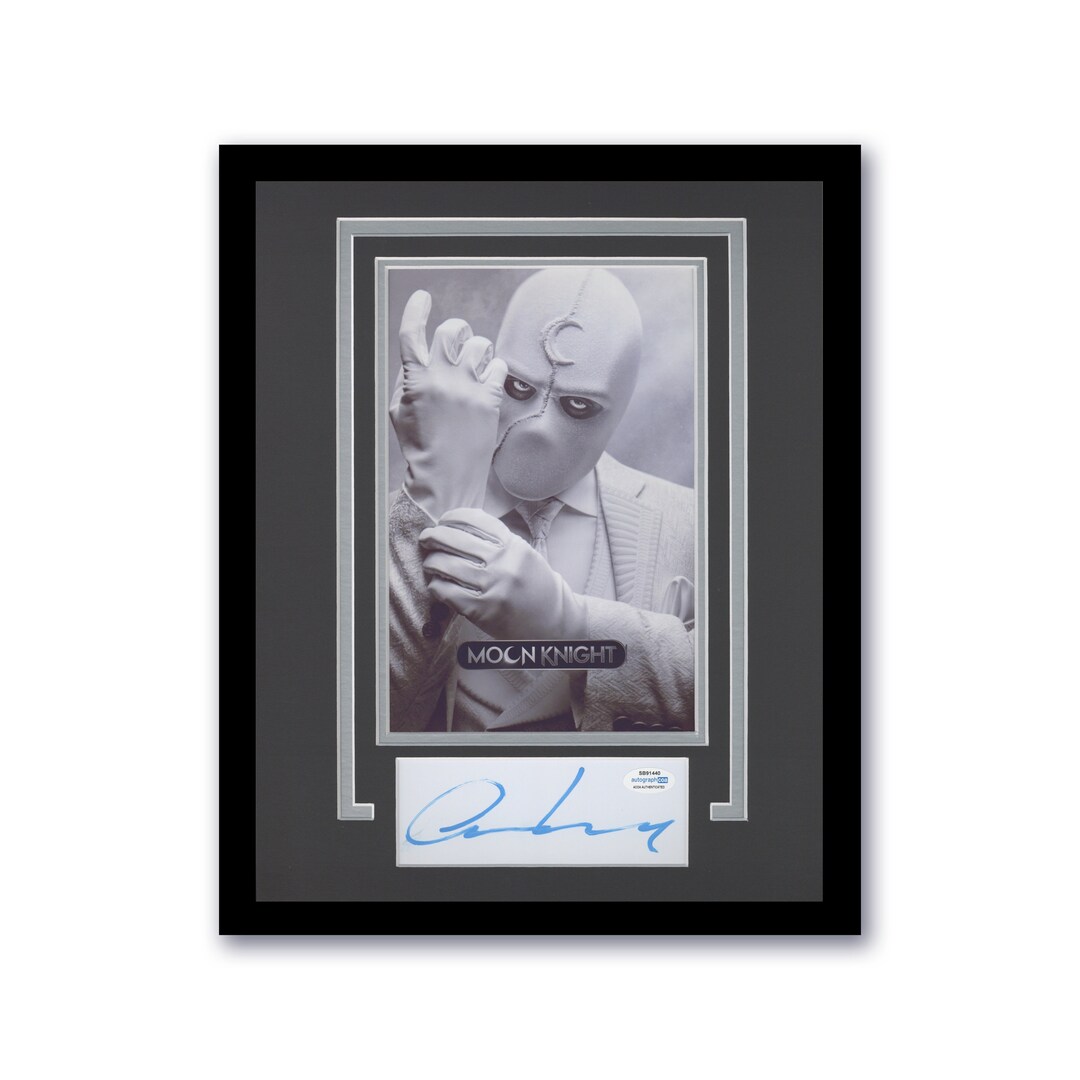 Oscar Isaac "moon Knight" AUTOGRAPH Signed Custom Framed 11x14 Display ...