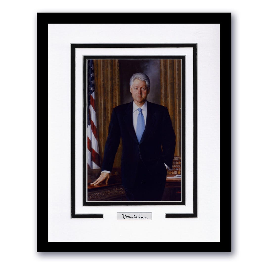 Bill Clinton AUTOGRAPH Signed 42nd U.S. President Framed 11x14 Display ...