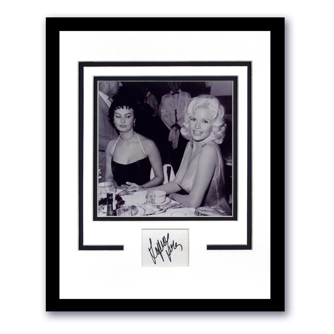 Sophia Loren AUTOGRAPH Signed Iconic Photo Custom Framed 11x14 Display ...