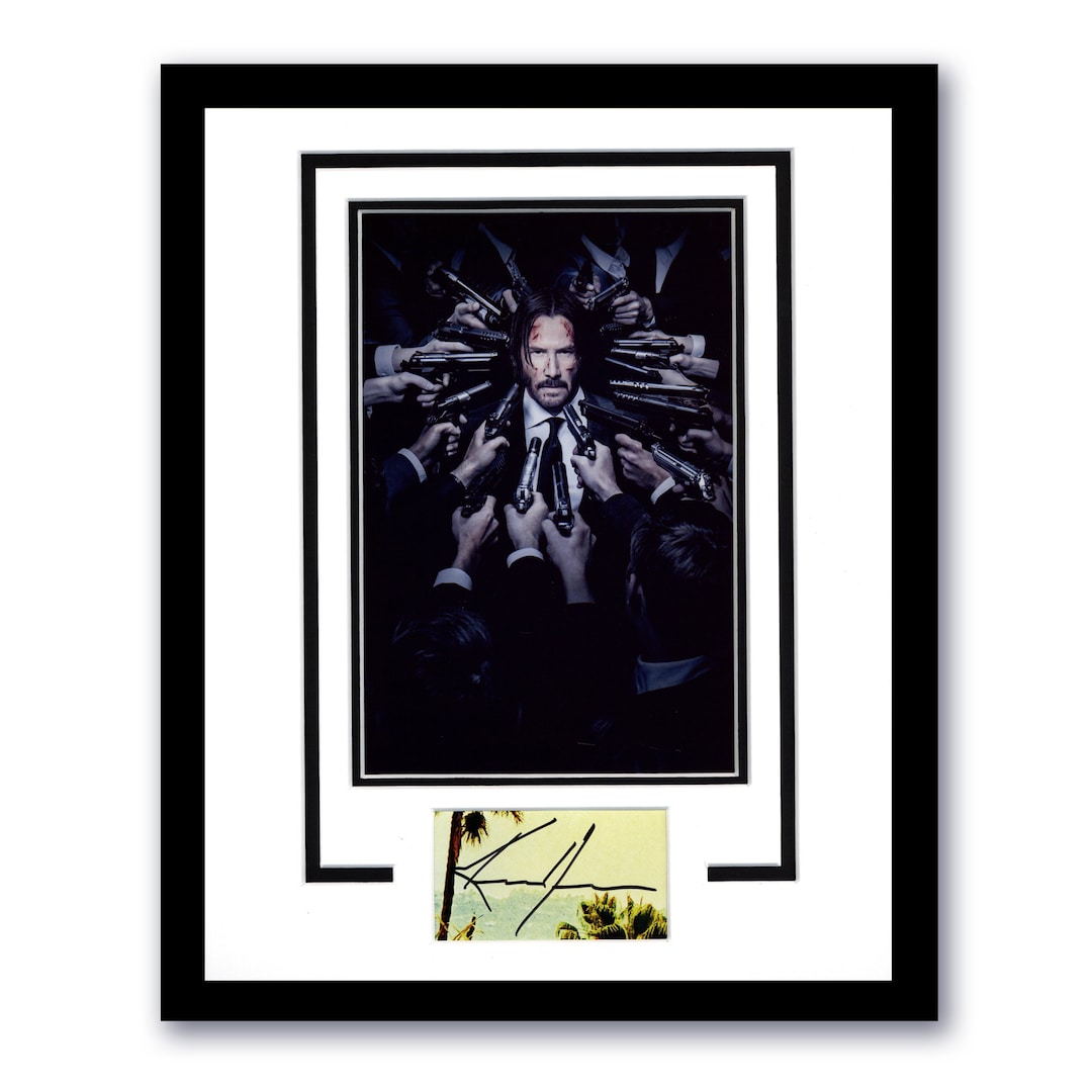 Keanu Reeves john Wick AUTOGRAPH Signed Photo Framed 11x14 Matted ...