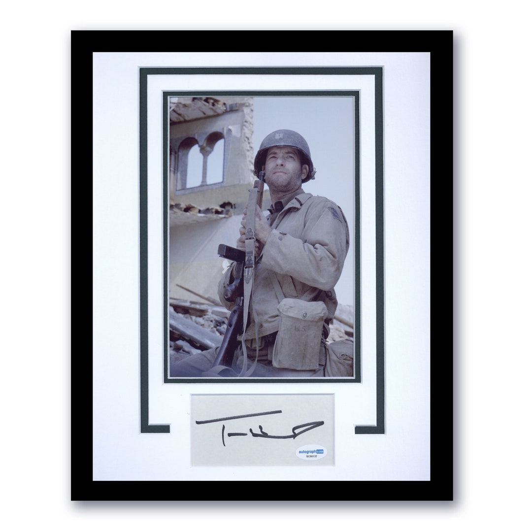 Tom Hanks "saving Private Ryan" AUTOGRAPH Signed Framed 11x14 Display D ...