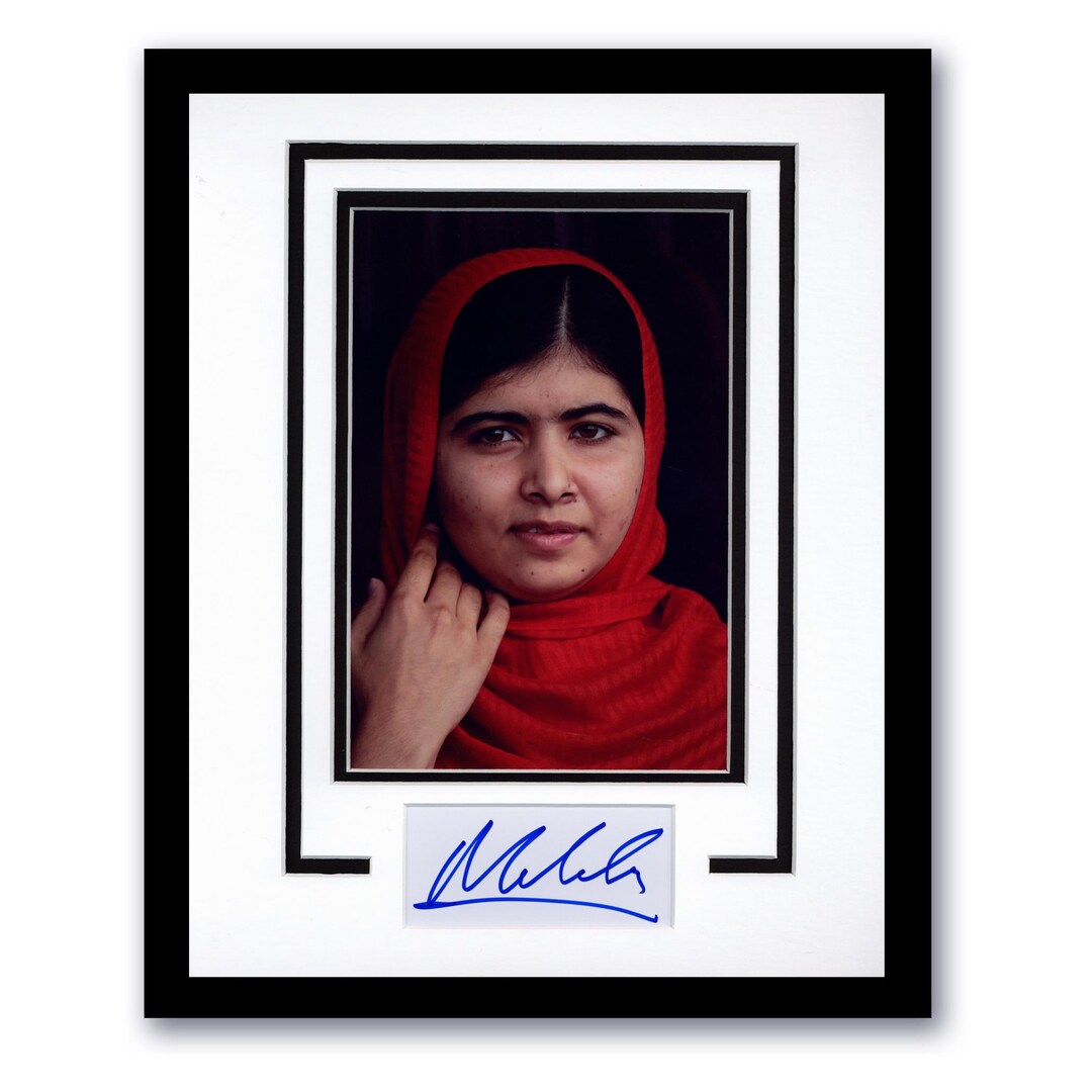 Malala Yousafzai AUTOGRAPH Signed Education Activist Framed 11x14 ...