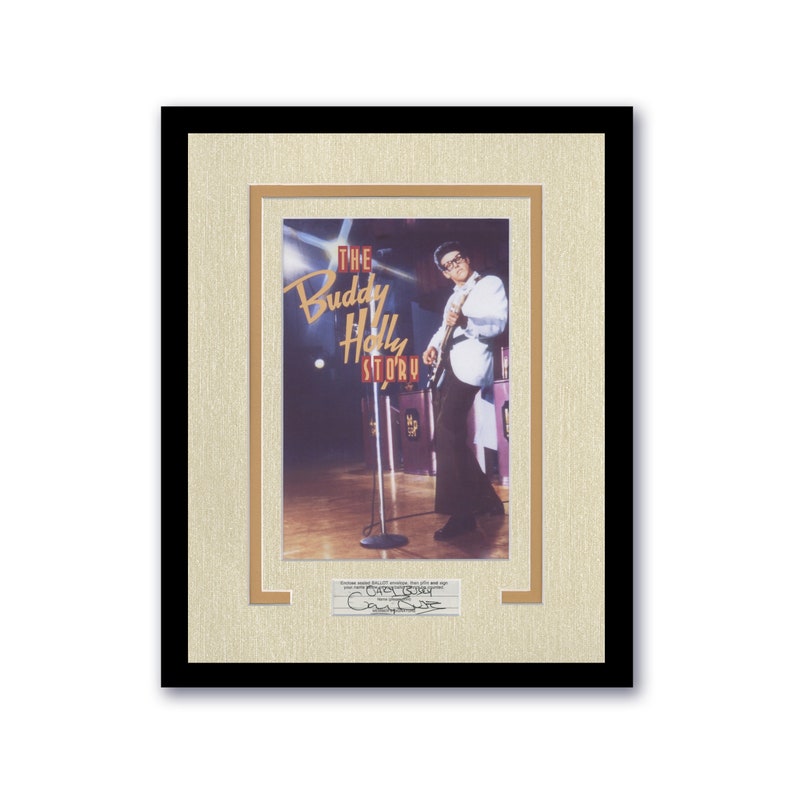 Gary Busey "the Buddy Holly Story" AUTOGRAPH Signed Framed 11x14 ...