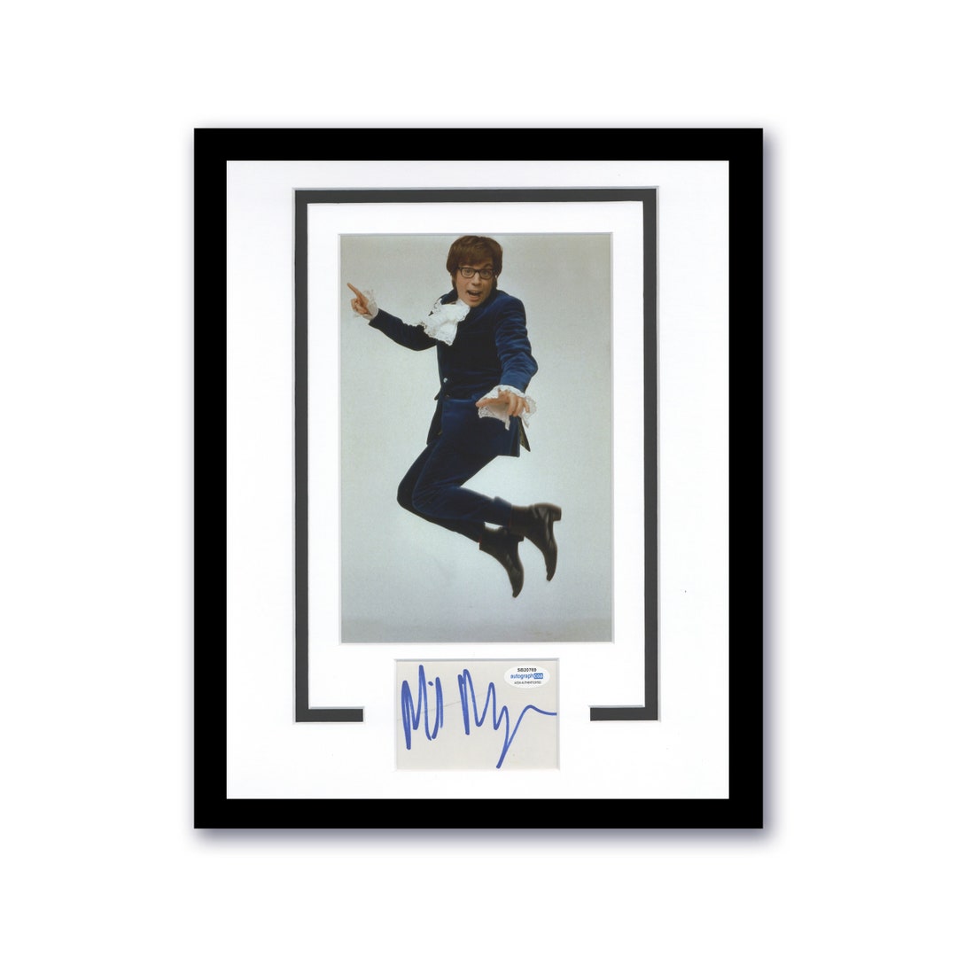 Mike Myers austin Powers AUTOGRAPH Signed Custom Framed 11x14 Display ...