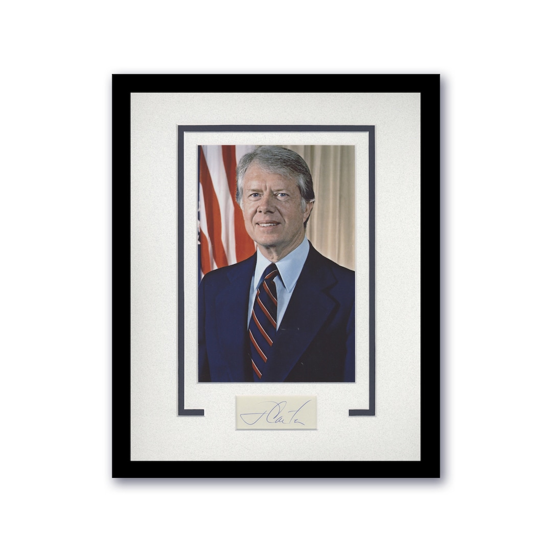 Jimmy Carter AUTOGRAPH Signed U.S. President Custom Framed 11x14 ...