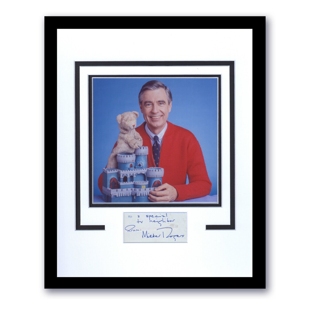 Fred Rogers "mister Rogers' Neighborhood" AUTOGRAPH Signed Framed 11x14 ...