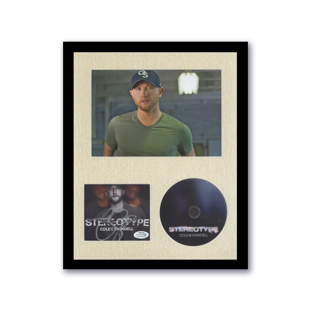 Cole Swindell "stereotype" AUTOGRAPH Signed Photo Framed 11x14 CD ...