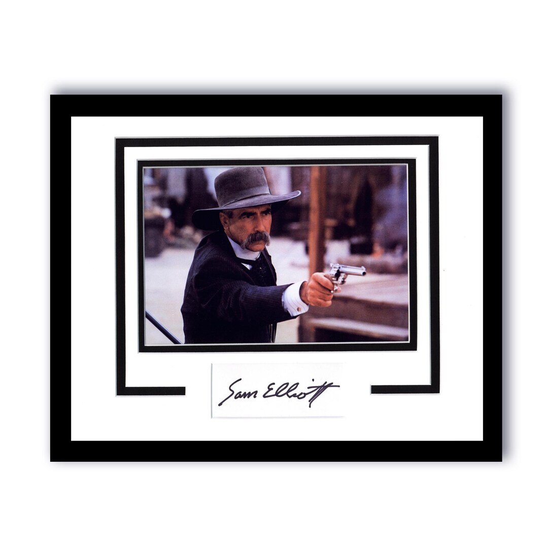 Sam Elliott "tombstone" AUTOGRAPH Signed Photo Custom Framed 11x14 ...