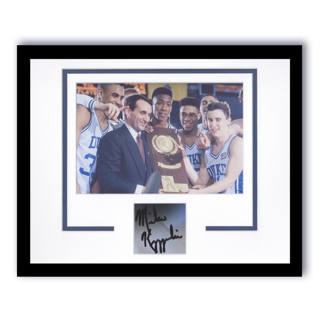 Mike Krzyzewski 'coach K' AUTOGRAPH Signed Duke Custom Framed 11x14 ...