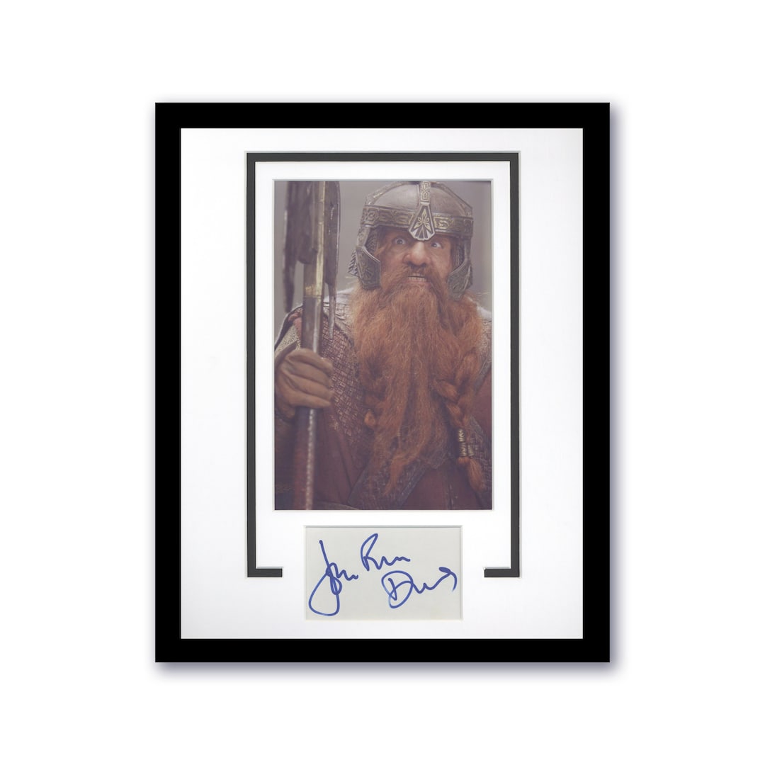 John Rhys-davies lord of the Rings AUTOGRAPH Signed Framed 11x14 ...