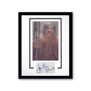 John Rhys-davies lord of the Rings AUTOGRAPH Signed Framed 11x14 ...