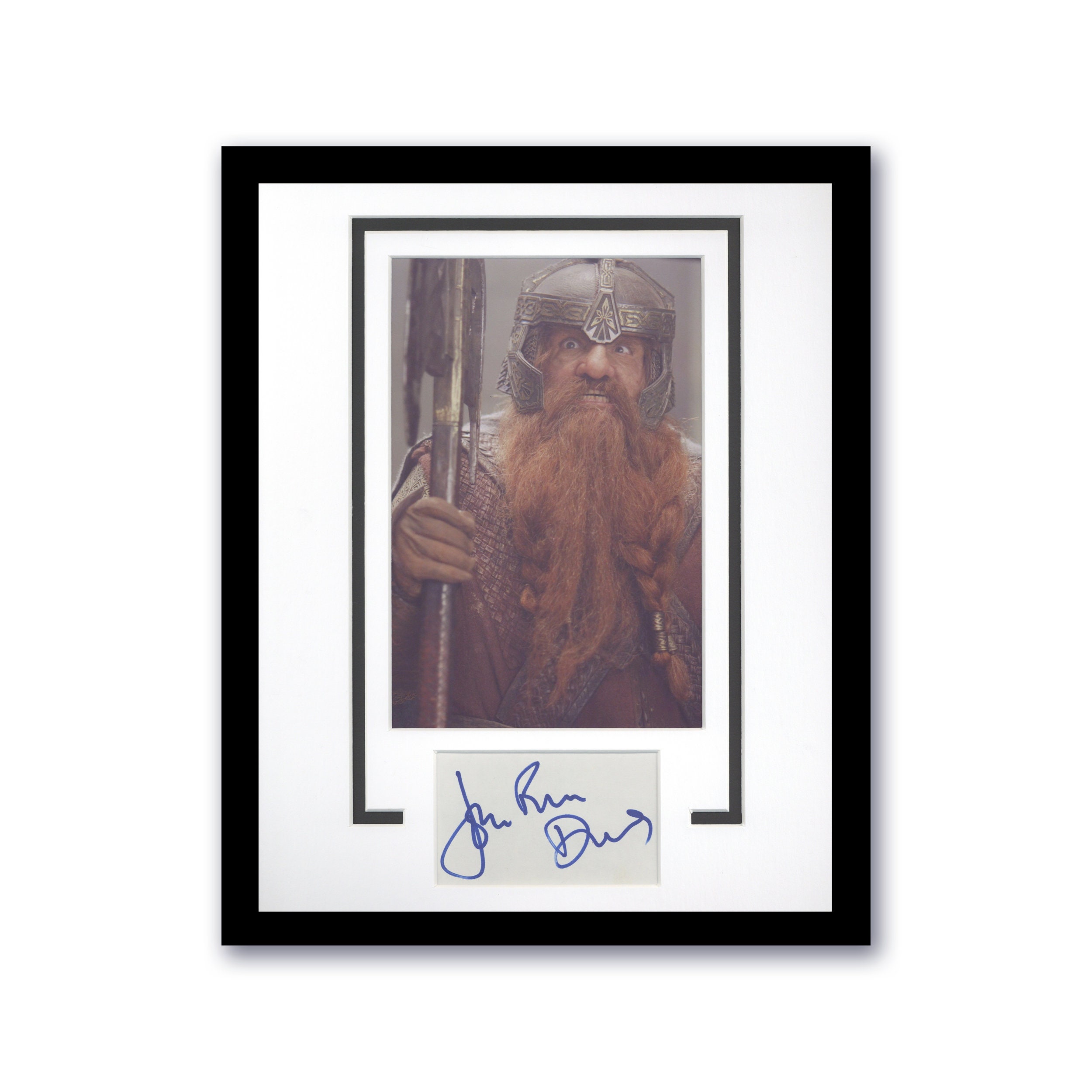 John Rhys-davies lord of the Rings AUTOGRAPH Signed Framed 11x14 ...